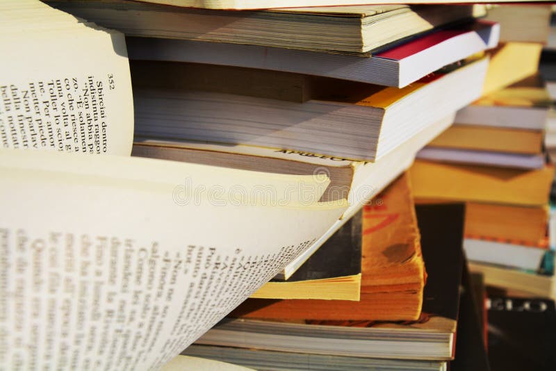 Books, Open Pages, Education Concept, Close Up Stock Image - Image of ...
