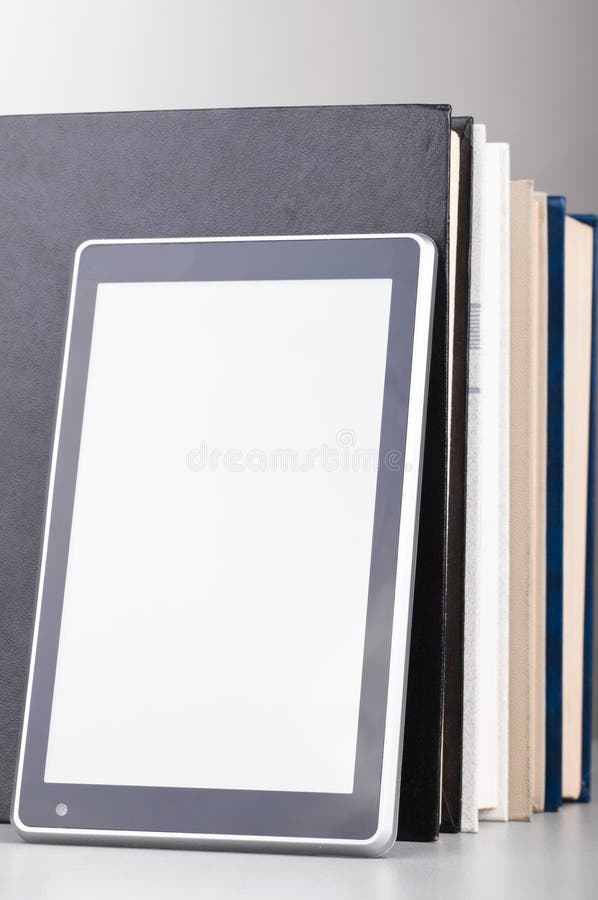 Books and tablet stock image. Image of group, computer - 29344733