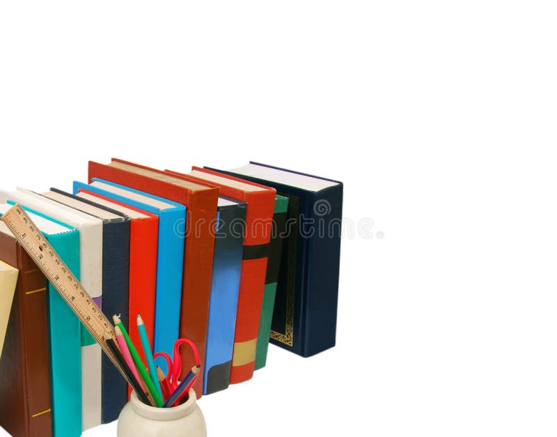 Books and pencil stock image. Image of heap, education - 18174143