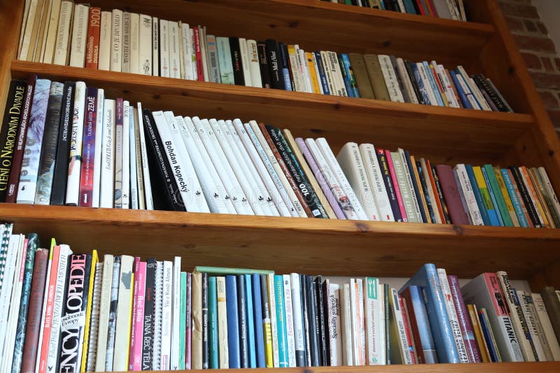 Books in the Personal Library Editorial Stock Photo - Image of files ...