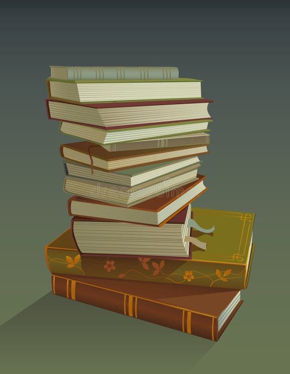 Books Pile Stock Illustrations – 33,724 Books Pile Stock Illustrations ...