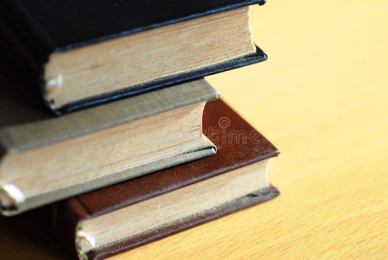 Books pile stock image. Image of desk, closed, pile, knowledge - 46300243