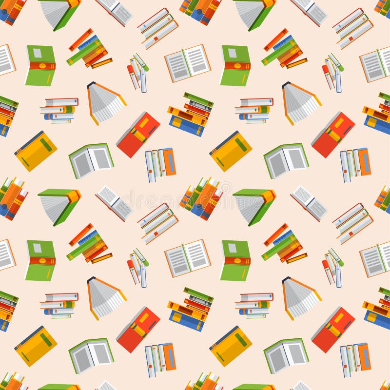 Books Seamless Pattern Stock Illustrations – 13,949 Books Seamless Pattern Stock Illustrations ...