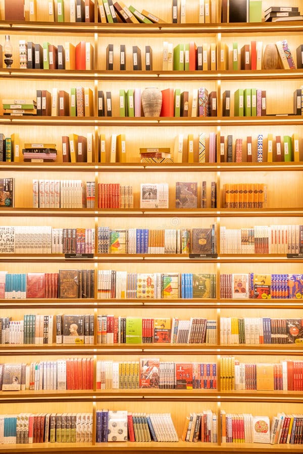 The Books and Shelves in the Library Editorial Photo - Image of book ...