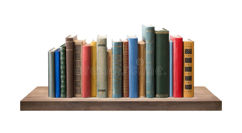 Books on the shelf stock image. Image of long, literature - 96260481