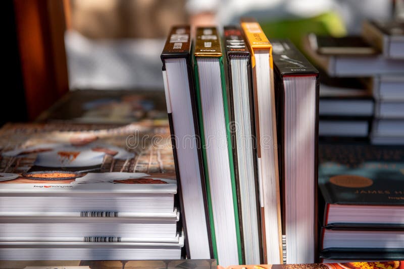 Books on the Shelf in the Market or Bookstore or Library Stock Image ...