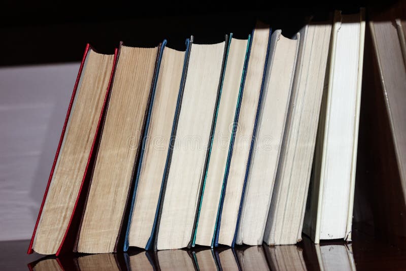 Books on the shelf stock image. Image of books, shelf - 98142993