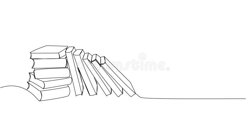 Bookshelf Line Drawing Stock Illustrations – 969 Bookshelf Line Drawing ...