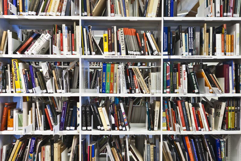 Books on the Shelves in the Library Editorial Stock Image - Image of ...