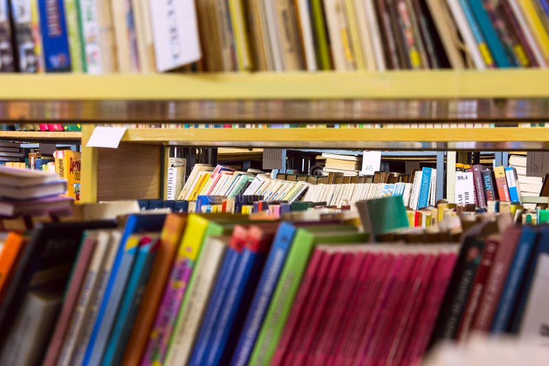 Books on the Shelves in the Library Editorial Photo - Image of ...