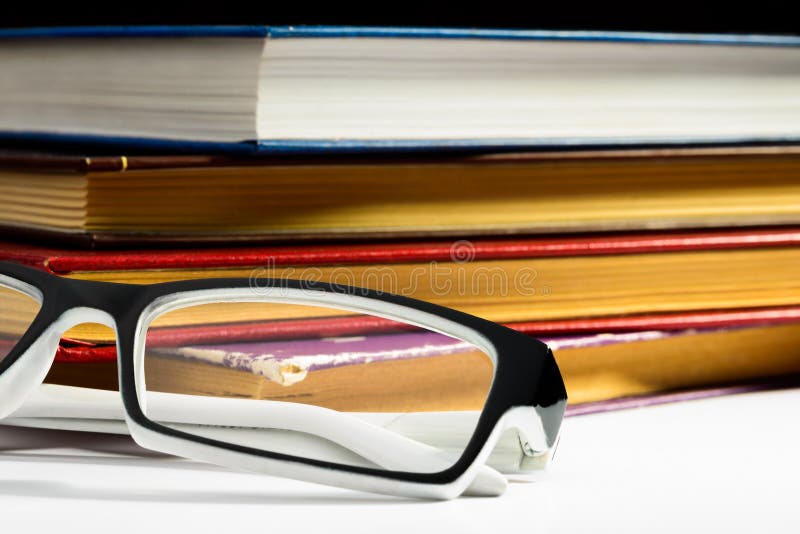 Books and Spectacles stock photo. Image of reading, intelligence - 40231846