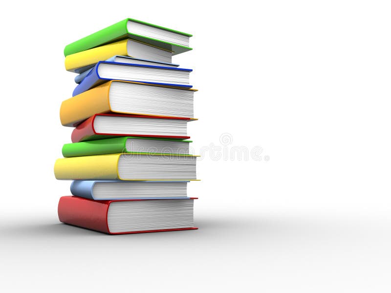 Books Stack Tower stock illustration. Illustration of structure - 11899488