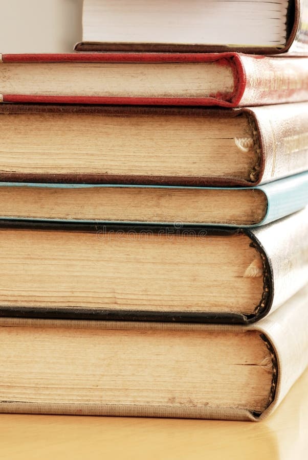 Books stack stock image. Image of school, dusty, book - 22418647