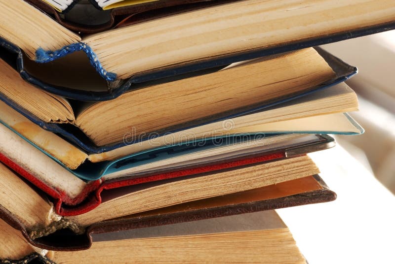 Books stack stock photo. Image of pile, dusty, books - 22418688