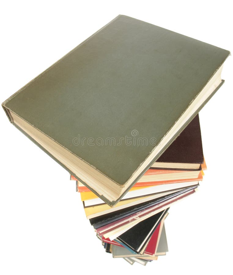 Books stack stock image. Image of hard, closeup, colorful - 7082017