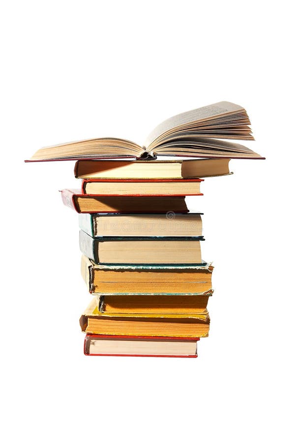 Books stack stock image. Image of wpath, book, librarybook - 714407