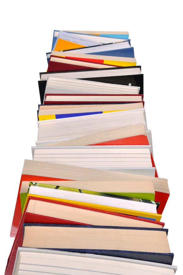 Books Stack on White stock photo. Image of high, educational - 11823066
