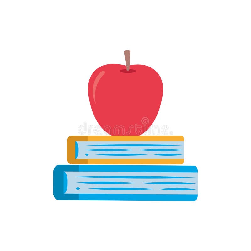 Stack Books Apple Icon Flat Style Stock Illustrations 168 Stack Books Apple Icon Flat Style
