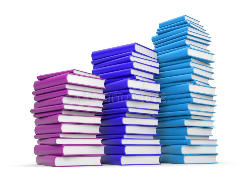 Books stack stock illustration. Illustration of concept - 91616165