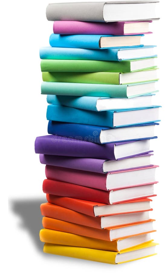 Stack of Colorful Books stock photo. Image of books - 118198148