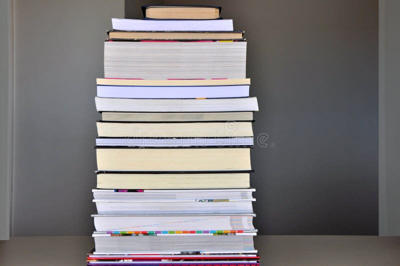 Books, Stack of Books Forming a Pyramid of Knowledge Stock Photo ...