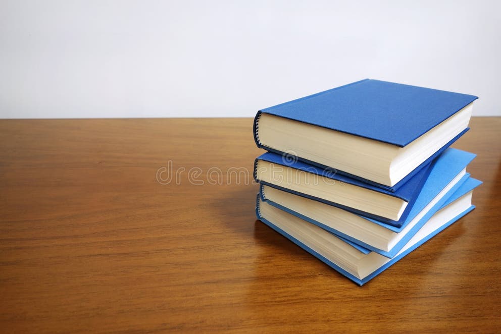 Books Stack on Table stock photo. Image of information - 78083110