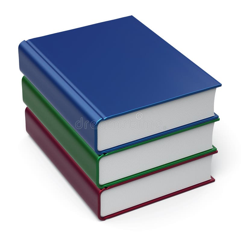 Red Books Stack Blank Cover 3 Three School Learning Icon Stock ...