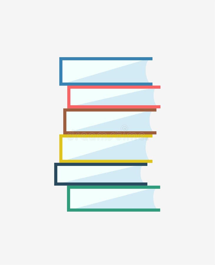 Books Stack. Vector Isolated. School Objects, or Stock Vector ...