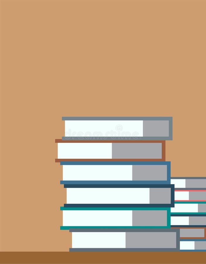 Books Stack. Vector Isolated. School Objects, or Stock Vector ...
