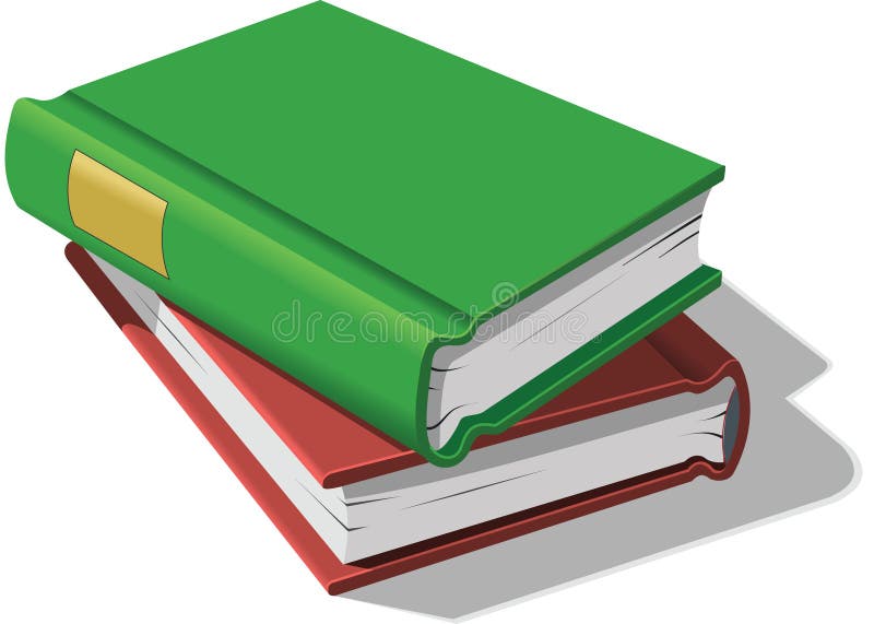 Books Stacked stock vector. Illustration of black, binding - 6997349