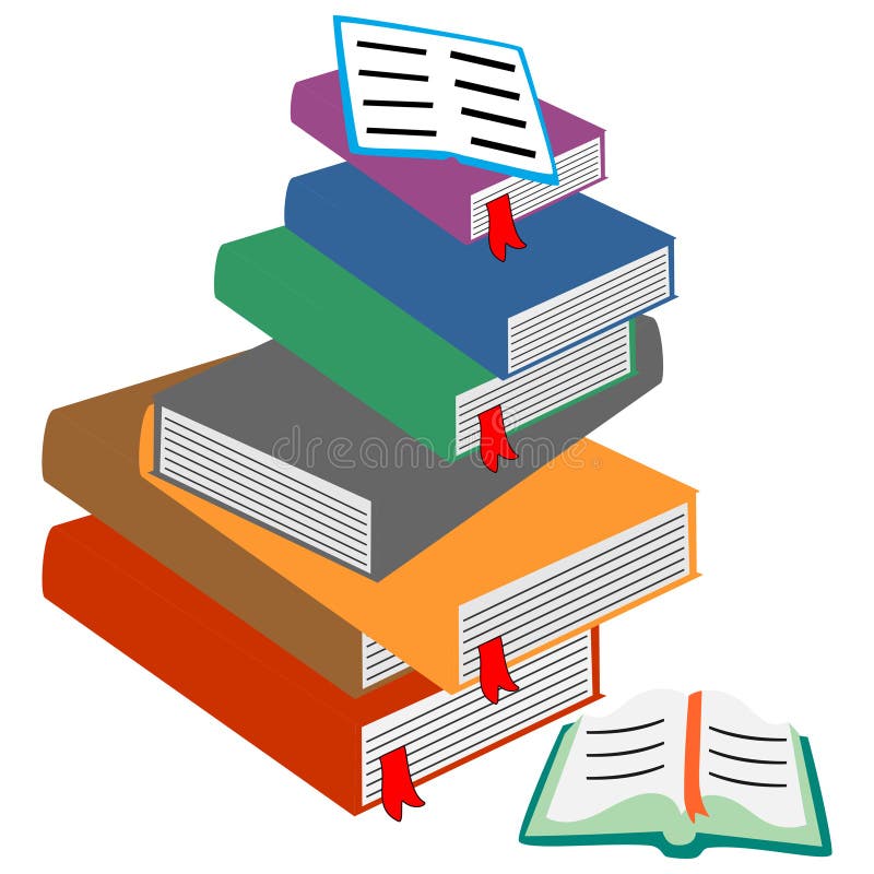 Books Stacked on Top of One Another Stock Photo - Illustration of grey ...