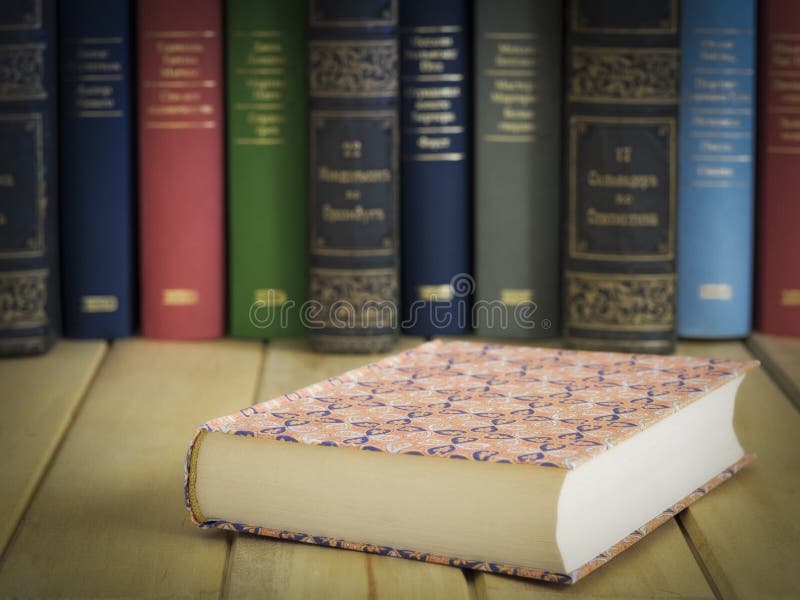 Books Standing on the Table Stock Image - Image of toned, note: 67476079