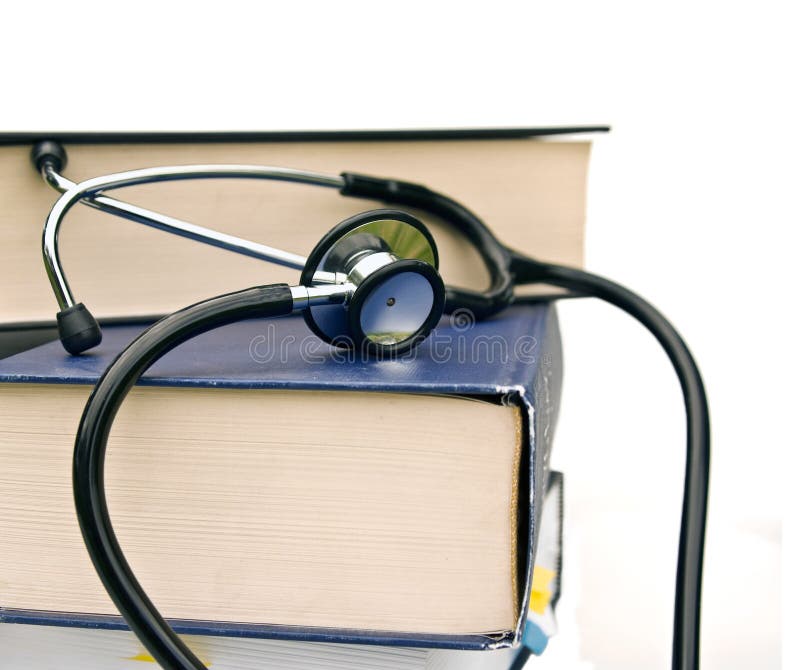 Books and stethoscope stock image. Image of book, listen - 4892827