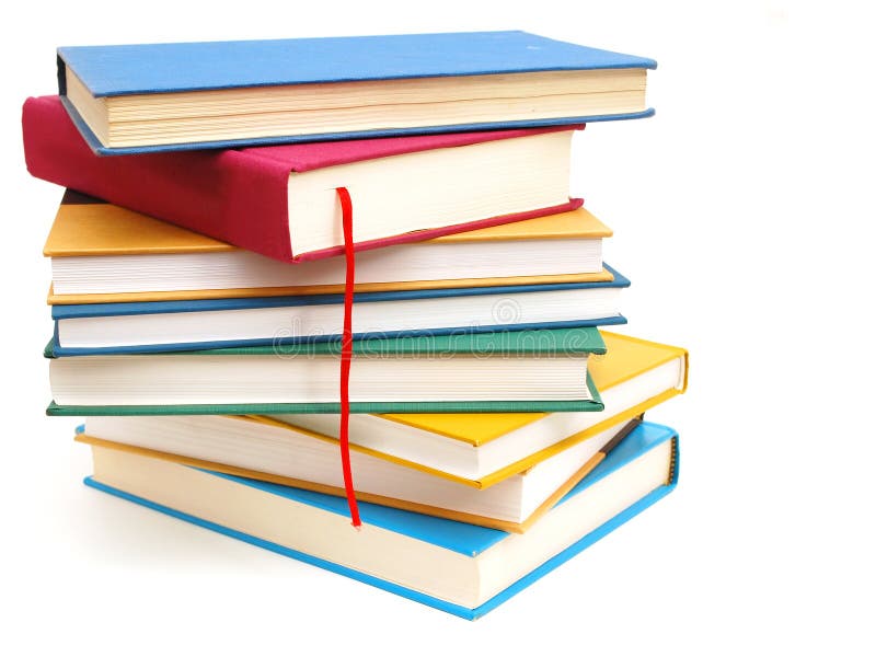 Stack of School Textbooks College Study Books Stock Photo - Image of ...