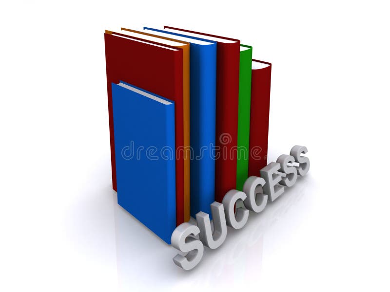 Books and success sign stock illustration. Illustration of books - 28139414
