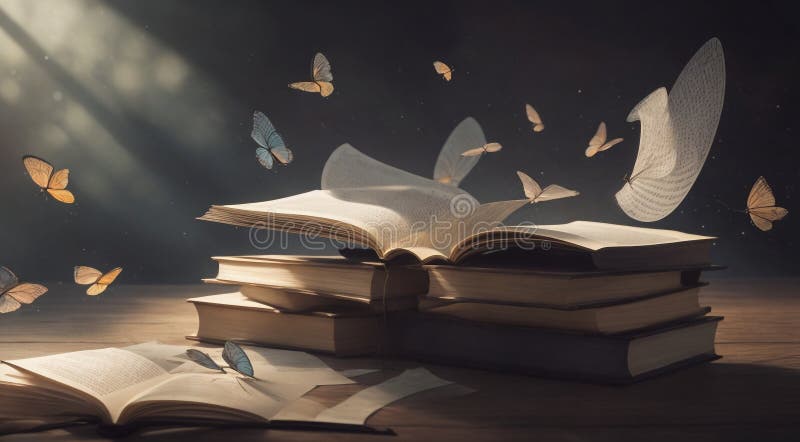 Books on the Table, Books in Library, Abstract Books Background ...