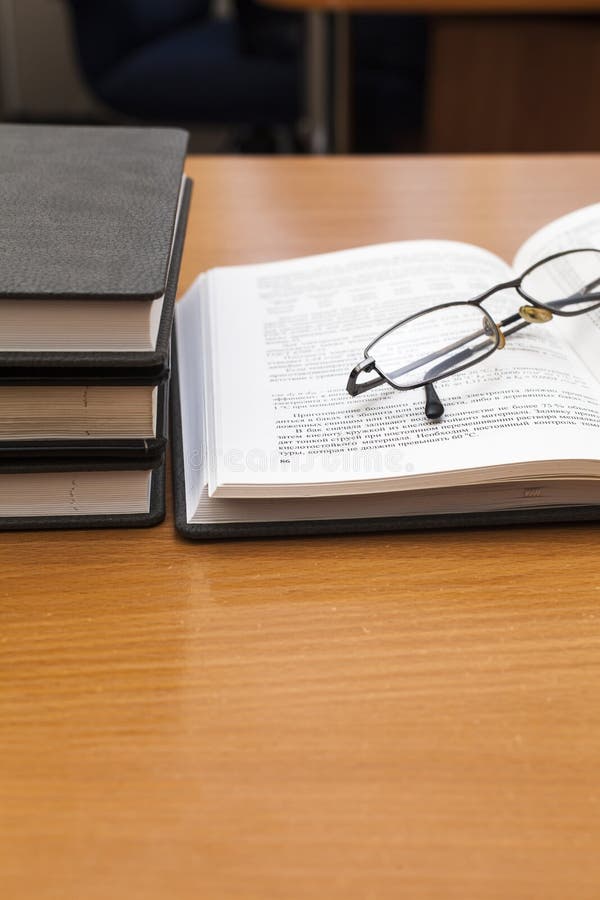 Books on a table stock image. Image of brochure, information - 47946755