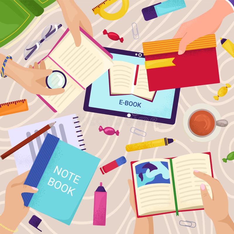 Notebook and People Education with Teacher in School, College ...