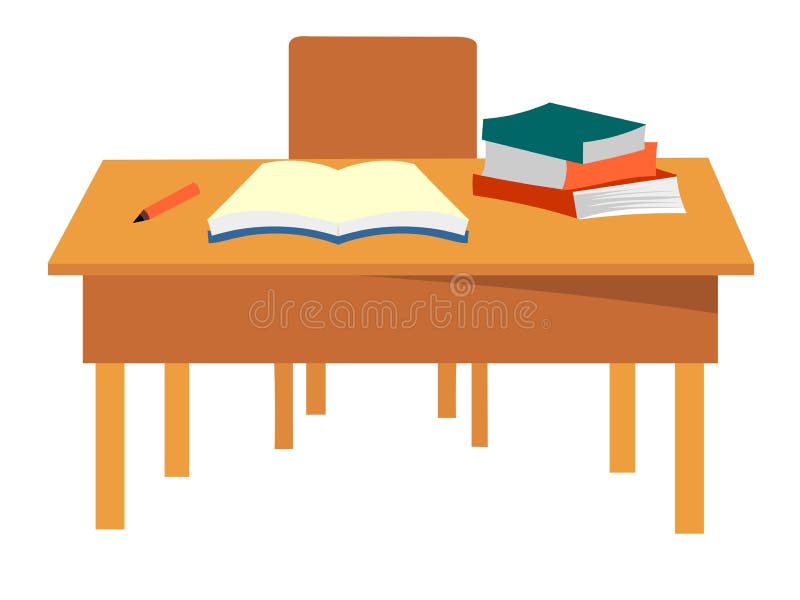 Books on table vector stock vector. Illustration of design - 248748809