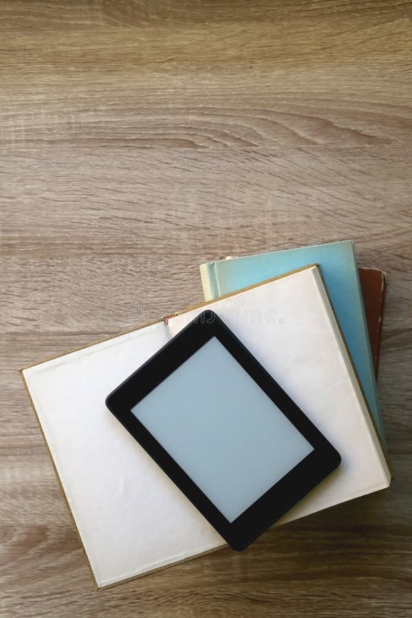 Books and Tablet stock photo. Image of digital, open - 217689314