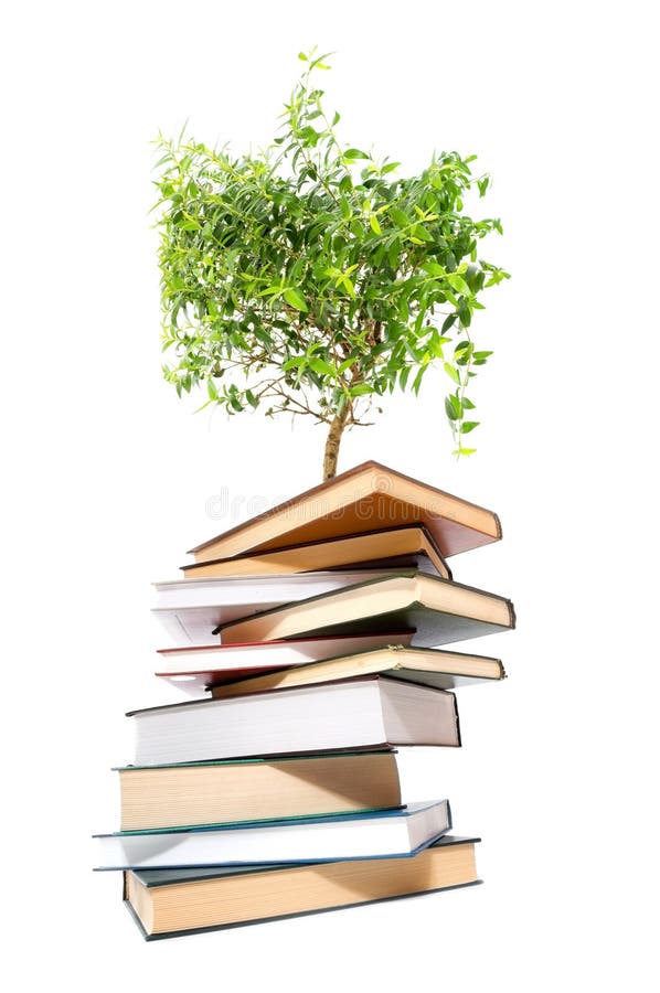 Book and plant stock image. Image of literature, achievement - 13177741