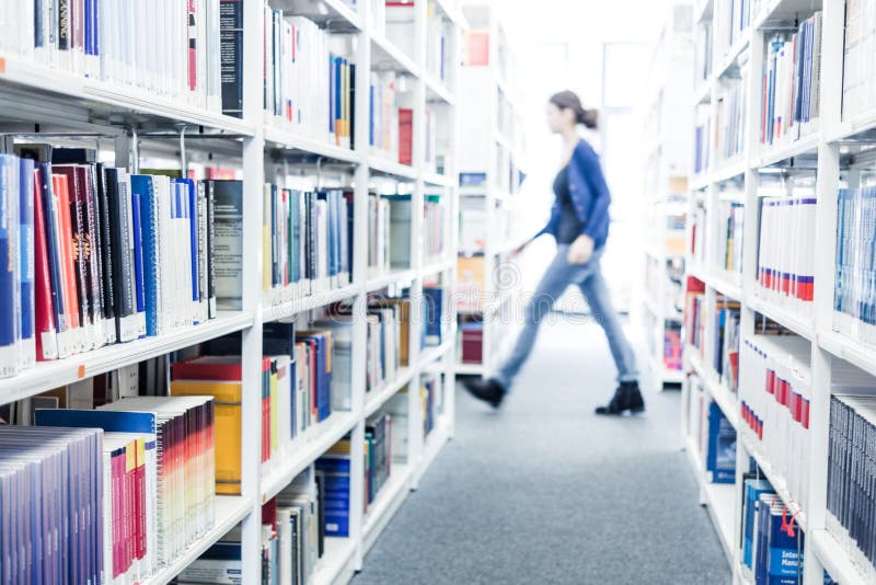 Books at a University Library Editorial Stock Photo - Image of hall ...