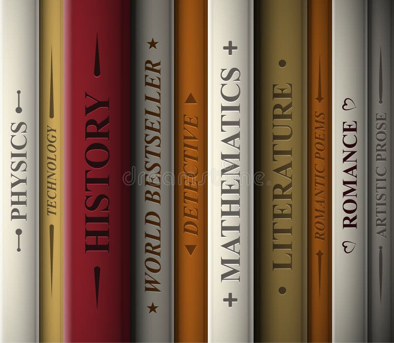 Books Stacked stock vector. Illustration of black, binding - 6997349