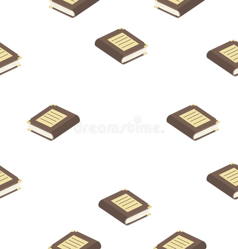 Books Vector Pattern Seamless in Flat Style Stock Vector - Illustration ...