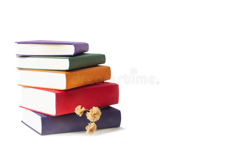 Books on white background stock photo. Image of page - 60530488