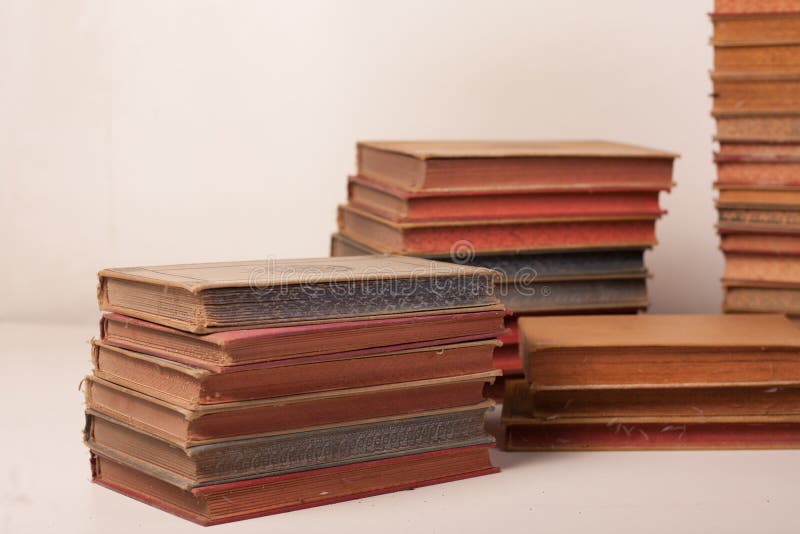 Books on a White Background Stock Photo - Image of read, teacher: 143183346