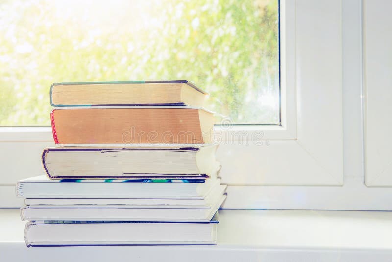 Books on window stock photo. Image of education, beautiful - 96782880