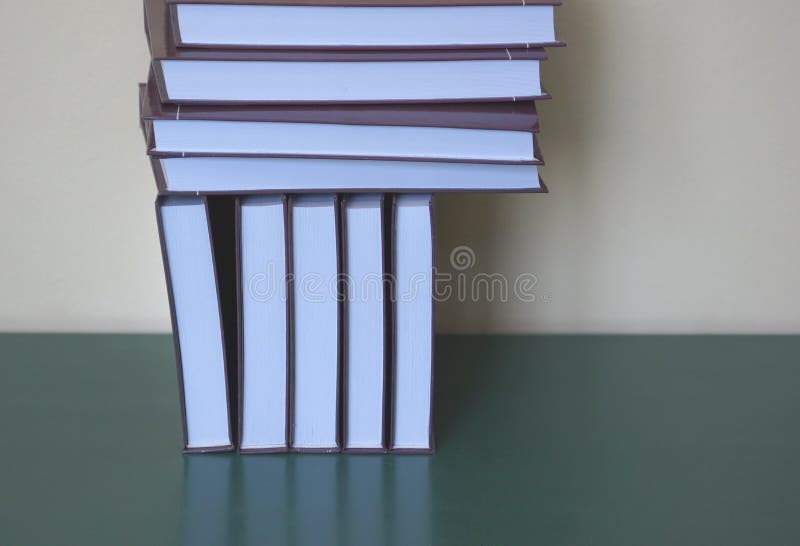 Books on the table stock photo. Image of open, ordered - 202266446