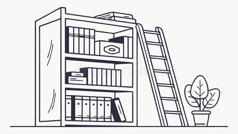 Bookshelf Books and Reading and Knowledge and Education and Library Generative AI Stock ...