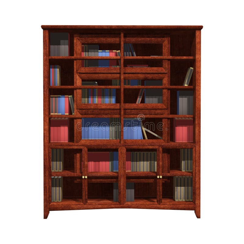 Vector bookcase stock vector. Illustration of furniture - 24455045